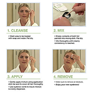 Godefroy Eyebrow Color Lightening Crème Single Use Application Kit