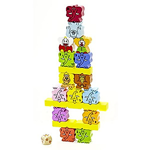 Blue Orange Games Zimbbos Award Winning Wooden Skill Building STEM Counting Stacking Game for Kids