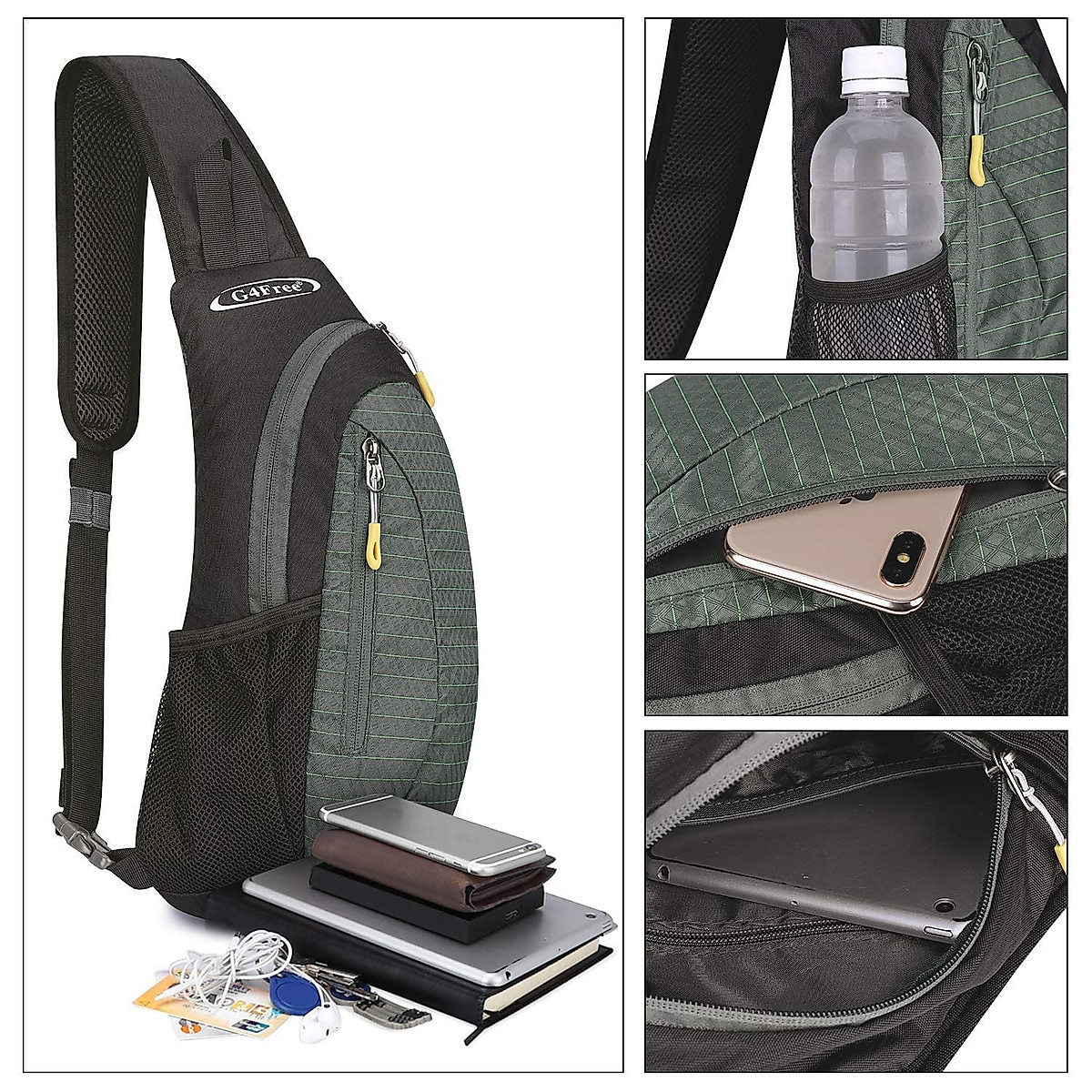 G4Free Sling Bags Chest Backpack For Man + RFID Multipurpose Left Right Sling Backpack For Cycling Hiking