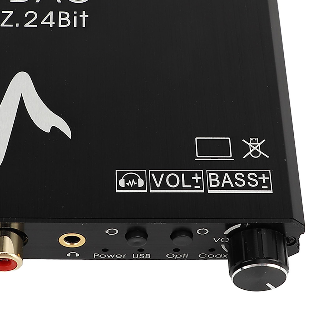 Tgoon Digital to Analog Sound Converter, Professional Chip Aluminum Alloy 94DB Powerful Stereo Sound Direct Drive Earphone Multi Function Sound Converter for Home