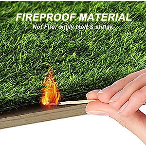 Bethebstyo Artificial Grass, Dog Pee Pads, Professional Dog Potty Training Rug, Large Dog Grass Mat with Drainage Holes, Pet Turf Indoor Outdoor Flooring Fake Grass Doormat - Easy to Clean（51"x 26"）