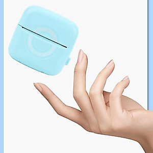 Smart Printer, Pocket Printer Efficient Safe APP Control for Journal for Memo (Sky Blue)
