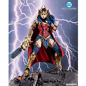 McFarlane Toys - DC Multiverse Dark Nights: Death Metal Wonder Woman 7" Action Figure with Build-A ‘Darkfather’ Parts and Accessories