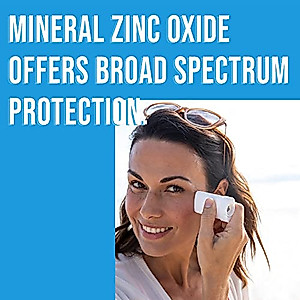 BLUE LIZARD Sensitive Mineral Sunscreen Stick with Zinc Oxide, SPF 50+, Water Resistant, UVA UVB Protection Easy to Apply, Fragrance Free, 0.5 Oz