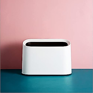 SOUJOY 3 Pack Mini Trash Can, Plastic Tiny Desktop Trash can, Waste Garbage Bin, Wastebasket Dispenser for Countertop, Bathroom, Vanity, Desktop, Tabletop or Coffee Table