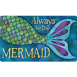 Toland Home Garden 800501 Mermaid Tail Funny Door Mat 18x30 Inch Outdoor Doormat for Entryway Indoor Entrance