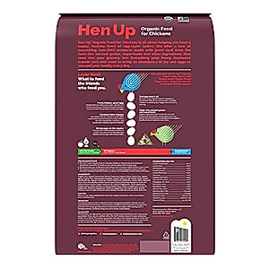 Hen Up Organic | Layer Mash - Non-GMO Chicken Food | 25 Pound (25 lb.) Bag