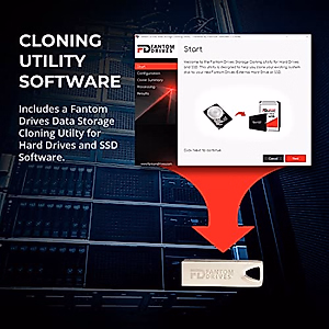 Fantom Drives 18TB Hard Drive Upgrade Kit with Western Digital WD181KRYZ Gold Enterprise Drive, FD Cloning Software, SATA to USB Cable, Power Supply, HDD18000WDG-KIT