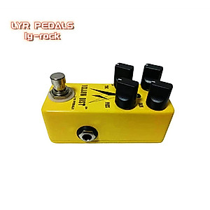 LYR PEDALS（LY-ROCK）,Guitar Mini Distortion Pedal, electric guitar classic effector pedal,yellow Mini Dist pedal