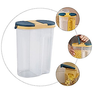 Alipis 3 Pcs Storage Tank Plastic Storage Bins Pet Food Plastic Storage Boxes Storage Boxes with Lids Kitchen Storage Bins Airtight Cereal Container Seal Box Kitchen Storage Boxes Grid Pp