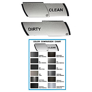 Premium Metal Dishwasher Magnet Clean Dirty Sign | Contemporary Stainless Indicator - Kitchen Gadgets for All Dishwashers, Home or Office Organiz