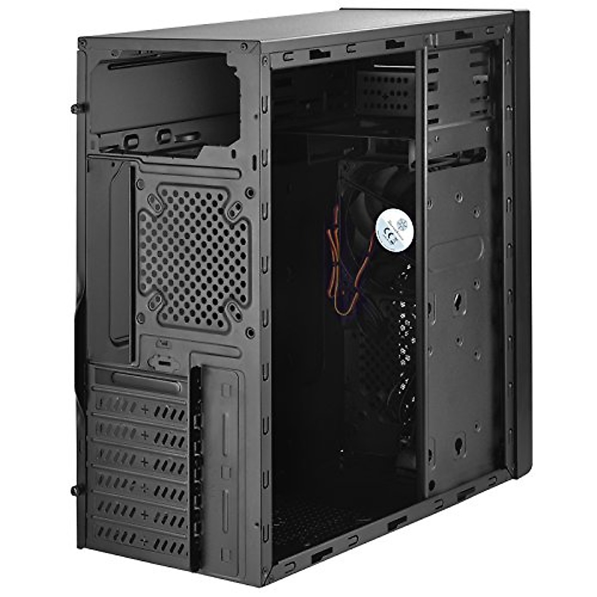 SilverStone Technology Precision Series Black ATX Tower Case PS13B, Black