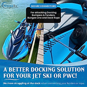 WavesRx Soft Loops Jet Ski Cleats (7PK) | Quick & Secure Anchor Points for Docking Bumpers & Fenders, Anchoring Line & Bungee Dock Rope | A Must-Have Accessory for Your WaveRunner, Seadoo & Other PWC…