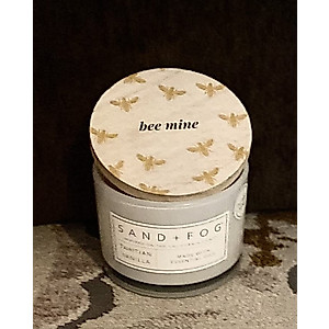 Sand + Fog Tahitian Vanilla Candle in a Glass Jar with Wood Lid - 12 oz.