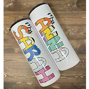 Personalized Teacher Tumbler-Preschool Teacher-Teacher Appreciation-Virtual Teacher Gift-Teacher Valentine Gift-Student Teacher Gift