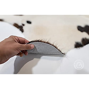 Genuine Tricolor Cowhide Rug 6 x 6-7 ft. 180 x 220 cm