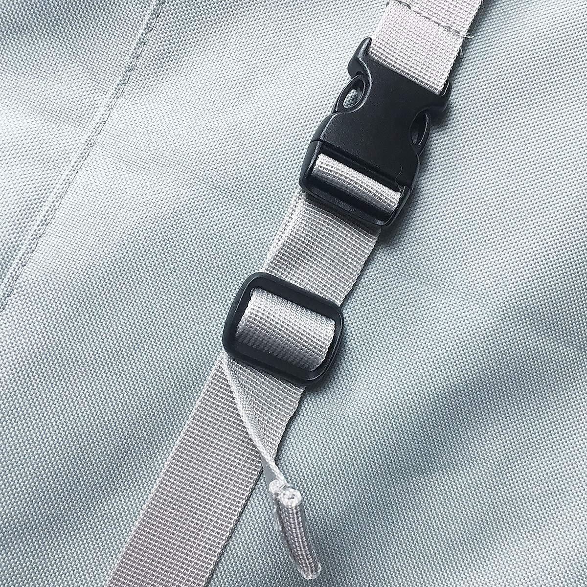 LBG Products Square Air Conditioner Cover for Central AC Outdoor Condenser Units, Heavy Duty All Weather Protection, 32L x 32W x 36H inches,Grey Color with Light Blue