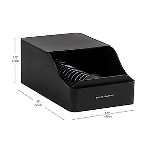 Mind Reader Coffee Sleeve Storage Dispenser Organizer, Black 6 X 9.57 X 3.78