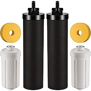 Water Filter Replacement for Berkey- Black Filters and Fluoride Filters Combo Pack Compatible with Berkey Water Filters Replacement- Pack of 4