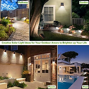 BRILLANFIRE Solar Flood Lights Outdoor, IP65 Waterproof 28 LEDs Solar Powered Spot Lights Outdoor, [2 Pack/2 Modes] 2-in-1 Solar Lights Outdoor Waterproof for Yard Garden Patio Driveway Pool Walkway