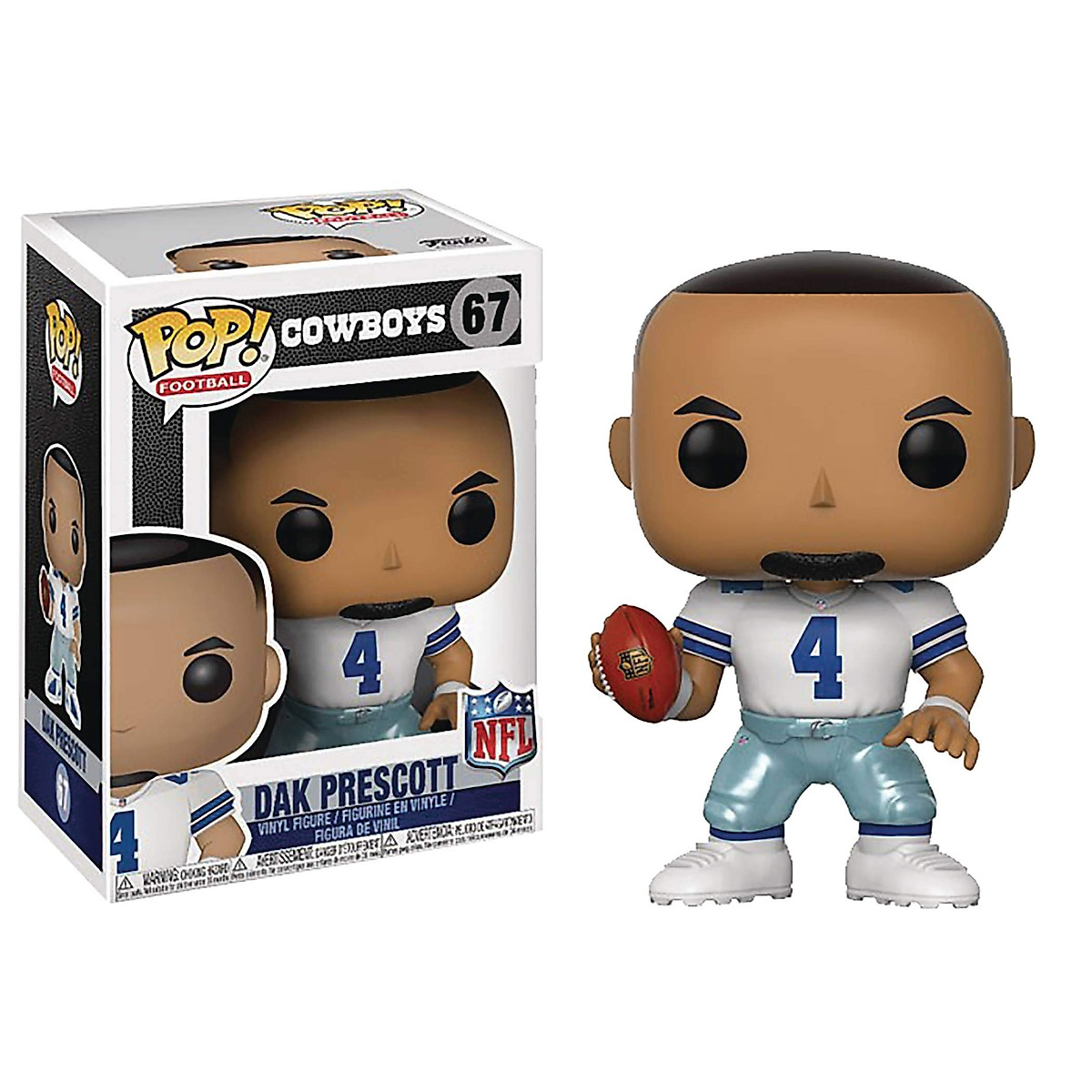 Dak Prescott (Dallas Cowboys) NFL Funko Pop! Series 4 w/Ecotek Protective Case
