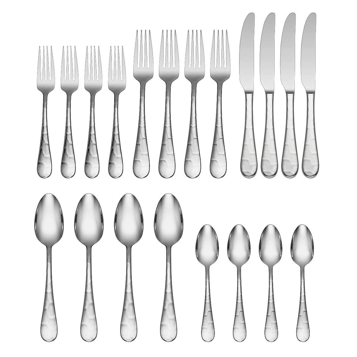 Oneida Piper 45 Piece, Service for 8 Flatware Set, 45PC FW, NO COLOR
