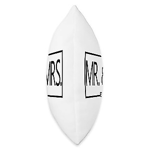 Matching Mr. & Mrs. Est. 2023 by Art Like Wow Mrs. Est. 2023 Married Husband Wife Matching Wedding Throw Pillow, 16x16, Multicolor