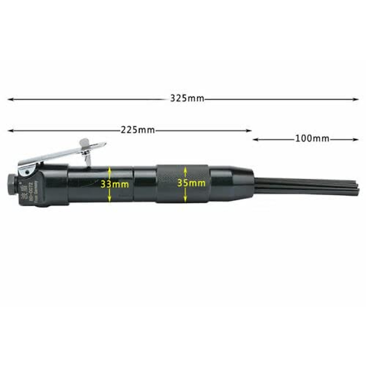 Pneumatic Derusting Tool Air Rust Remover Slag Cleaner Descaling Polisher 6-7mm