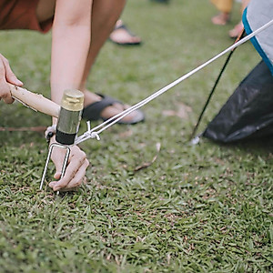 6 Inches Garden Stakes Metal Landscape Staples 16 Packs 11 Gauge Stakes Galvanized Steel Lawn Stakes Yard Staples Securing Pegs for Weed Barrier Fabric Ground Cover Holding Fence and Artificial Turf