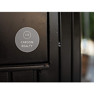 Hot4TShirts Logo Stickers Customized Stickers for Business Logo — Custom Decals Vinyl — Customized Labels — Individually-Cut Waterproof (Circle)