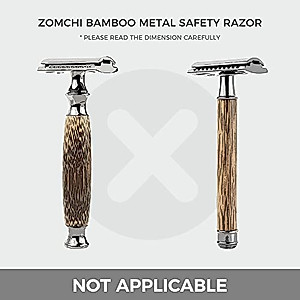 ZOMCHI Safety Razor Stand, Aluminum Alloy Men's Shaving Stand for Bathroom Countertops, Suitable Razors, Hole Diameter 0.425'',Rose Gold