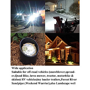 LED PAR36 Bulb 9W 5000K Eq to 60W Halogen 10-30V Waterproof IP68 Flood Landscape Light Bulbs Led Tractor Lights for Landscape Well Light Off-Road Vehicles Tractor RV Vehicles(Daylight White 1 Pack)