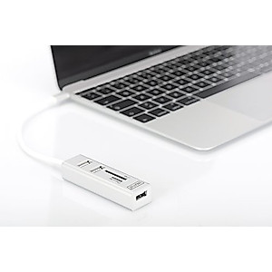 DIGITUS USB Type-C Adapter Cable and HUB White White