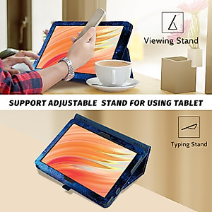 Famavala Folio Case Cover for 10.1" Amazon Fire HD 10 / Fire HD 10 Plus Tablet [13th/11th Generation, 2023/2021 Release] (BlueSky)