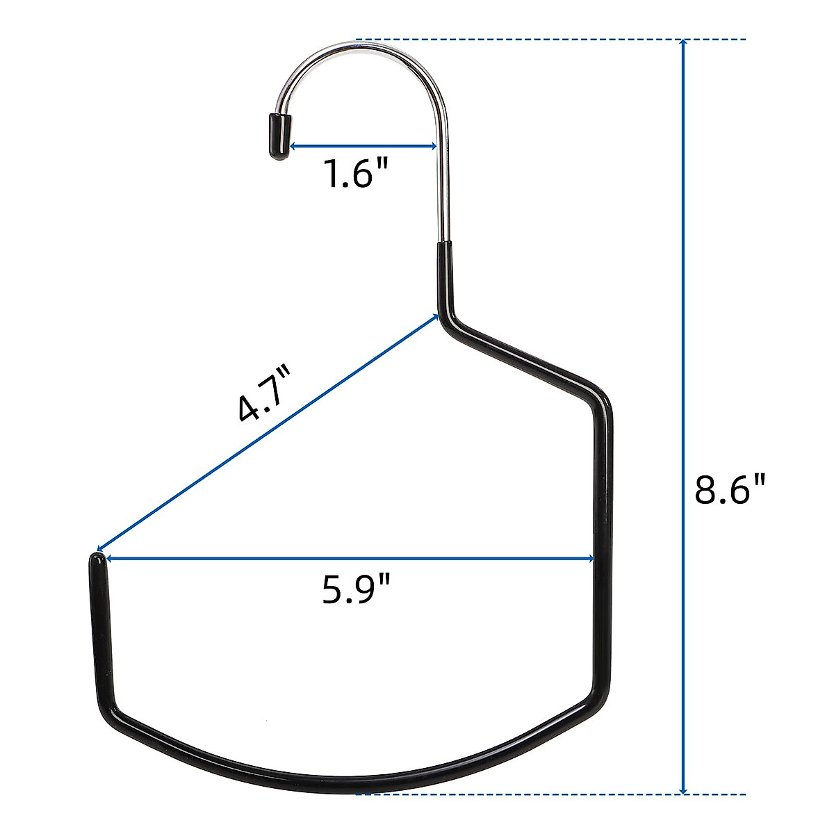 Mezchi 15 Pack Scarf Ring Hangers, 8 Inch Large Size Purse Hanger Hooks, Non-Slip Belt Hanger for Closet, Sturdy Metal Closet Hooks for Hanging Bags, Purses, Belts, Scarfs