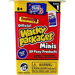 Worlds Smallest Wacky Packages Minis Series 1 Mystery Pack (Bundle of 3)
