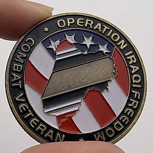 OIF Veterans Military Coin Iraqi Freedom Challenge Coin