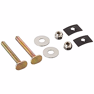 DANCO Brass Closet Bolts with Nuts and Washers Toilet Bolt Set, 1/4 inch x 2-1/4 inch, Brass, 2-Set (80156)