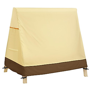 Patio Swing Cover,A-Frame Outdoor Swing Cover,Patio Swing Covers Waterproof for Outdoor Porch Swings,72x67x55 Inches Swing Cover for Outdoor Furniture