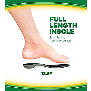 Dr. Scholl’s Running Insoles // Reduce Shock and Prevent Common Running Injuries: Runner's Knee, Plantar Fasciitis and Shin Splints, Men's 10.5-14