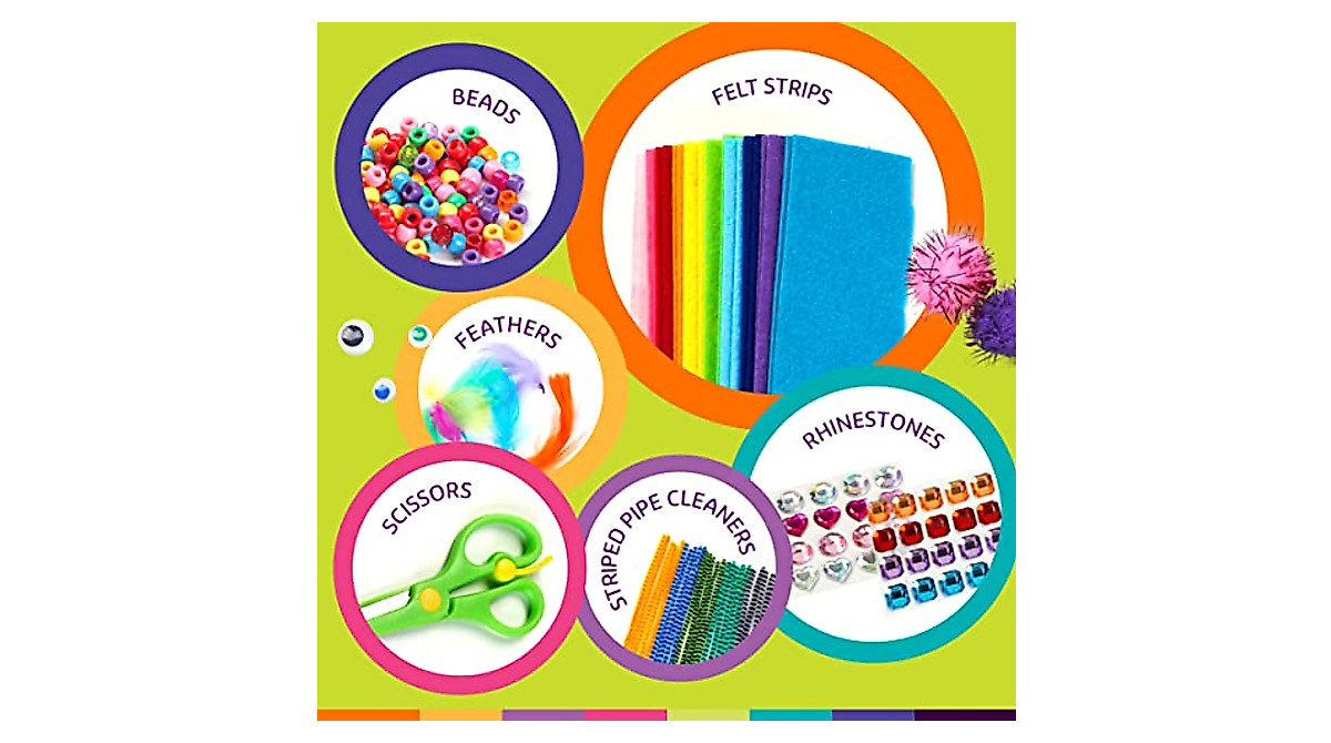 Dan&Darci Kids Arts & Crafts Supplies Kit - Create & Play