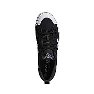 adidas Originals Men's Nizza Sneaker, Core Black/Cloud White/Cloud White, 11 M US