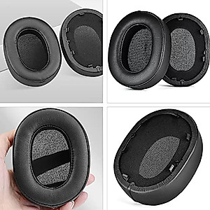Suoman Replacement Earpads Cushions for Sony WH-1000XM5, [Noise Isolation Memory Foam] [Added Thickness] [More Soft Comfortable] Replacement Earpads for Sony WH1000XM5