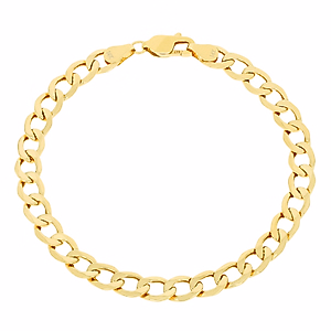 Nuragold 14k Yellow Gold 6.5mm Cuban Curb Link Chain Bracelet, Mens Womens Jewelry 7" 7.5" 8" 8.5" 9"