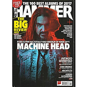 METAL HAMMER MAGAZINE, THE 100 BEST ALBUMS OF 2017 JAN, 2018 FREE CD MISSING