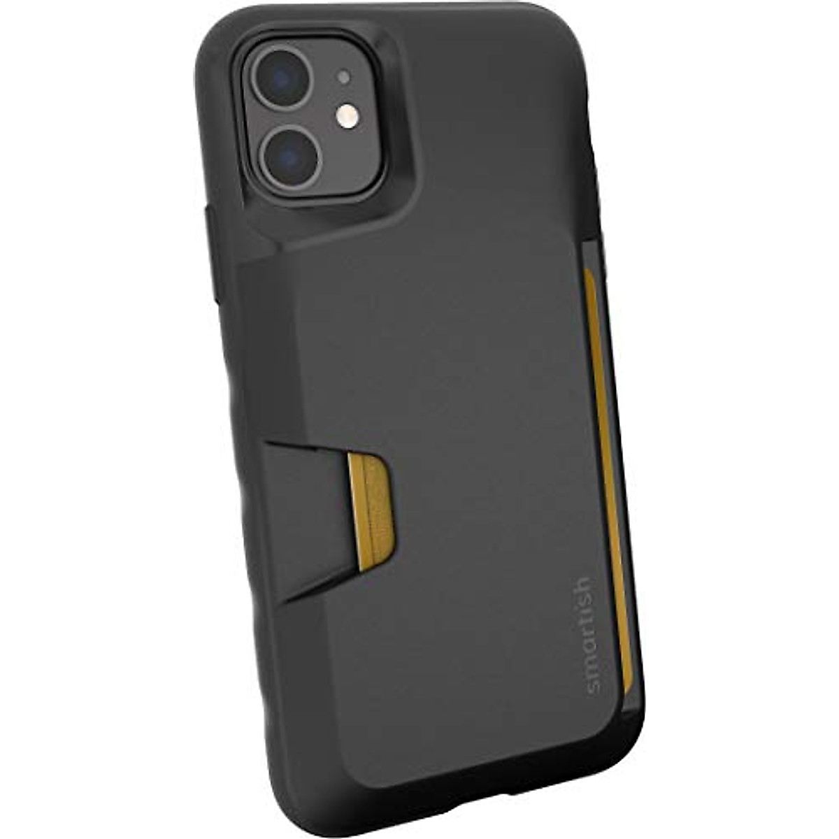 Smartish iPhone 11 Wallet Case - Wallet Slayer Vol. 1 [Slim + Protective] Credit Card Holder (Silk) - Black Tie Affair