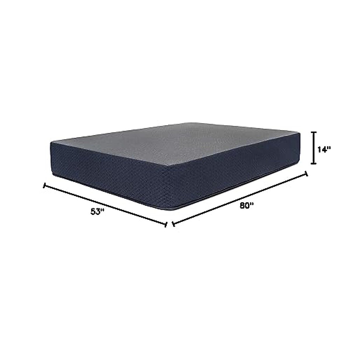 Dreamfoam Bedding Chill 14" Gel Memory Foam Mattress, Full XL- Made in Arizona