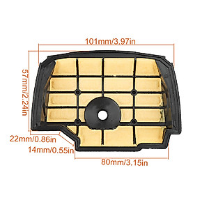 Mtanlo Tune Up Air Filter Bar Nut Spark Plug Kit For Stihl MS201T MS201 11451401900, Air Filter Cleaner, Fuel Filter, Bar Nut, Oil Filter, Spark Plug.