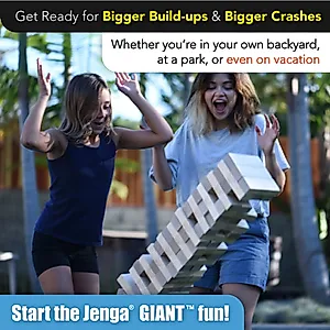 Jenga Giant - Stacks to Over 4 Feet - Officially Licensed - JS6