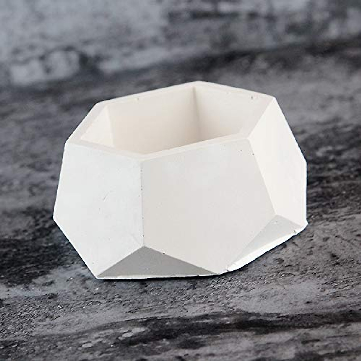 Nicole Silicone Planter Mold Large Concrete for Succulent Plants Handmade Geometry Craft Garden ...